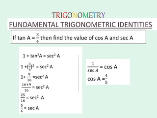 Trigonometry 1 | PPTX