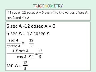 Trigonometry 1 | PPTX