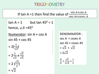 Trigonometry 1 | PPTX