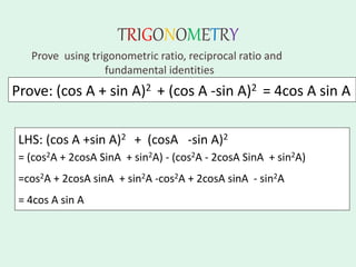 Trigonometry 1 | PPTX