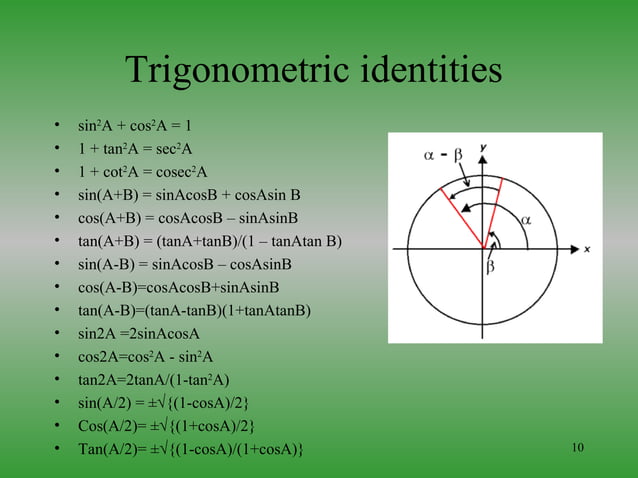 Trigonometry | PPT | Physics | Science