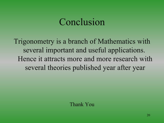 Trigonometry | PPT | Physics | Science