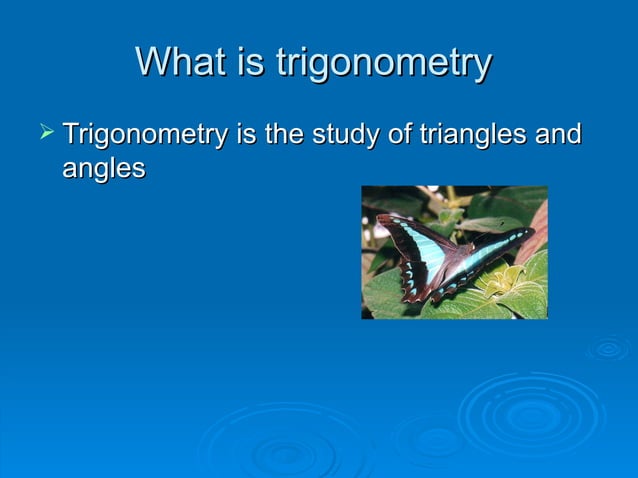 Trigonometry | PPT