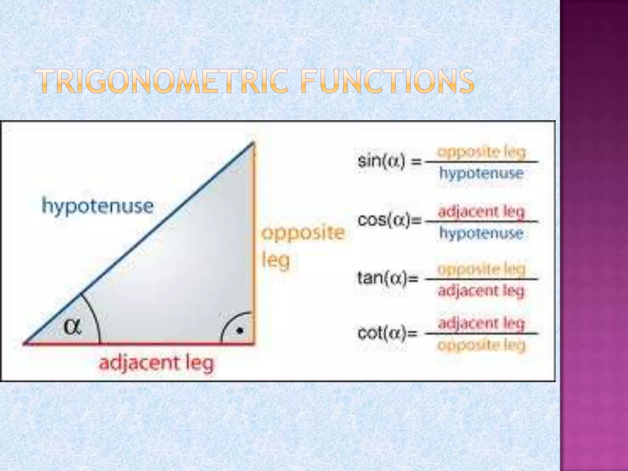 Trigonometry | PPTX | Physics | Science
