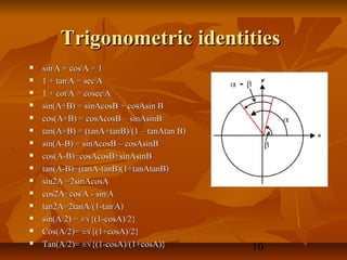 Trigonometry | PPT | Physics | Science