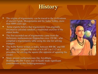 Trigonometry | PPT | Physics | Science