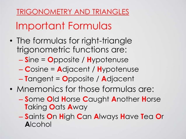 Trigonometry | PPTX | Science