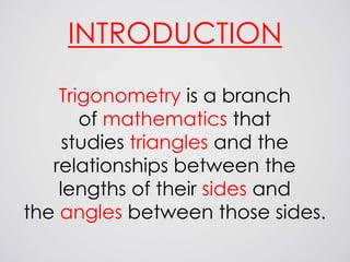 Trigonometry | PPTX