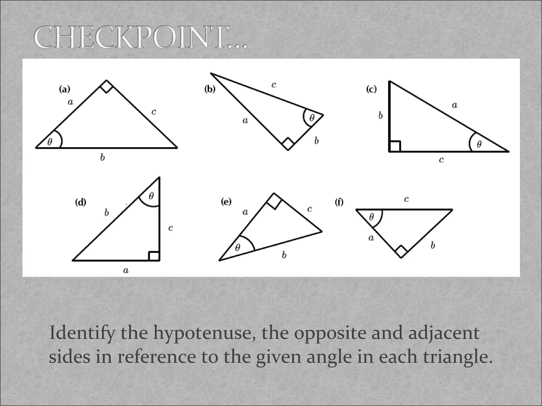 Trigonometry introduction for geometry students | PPT