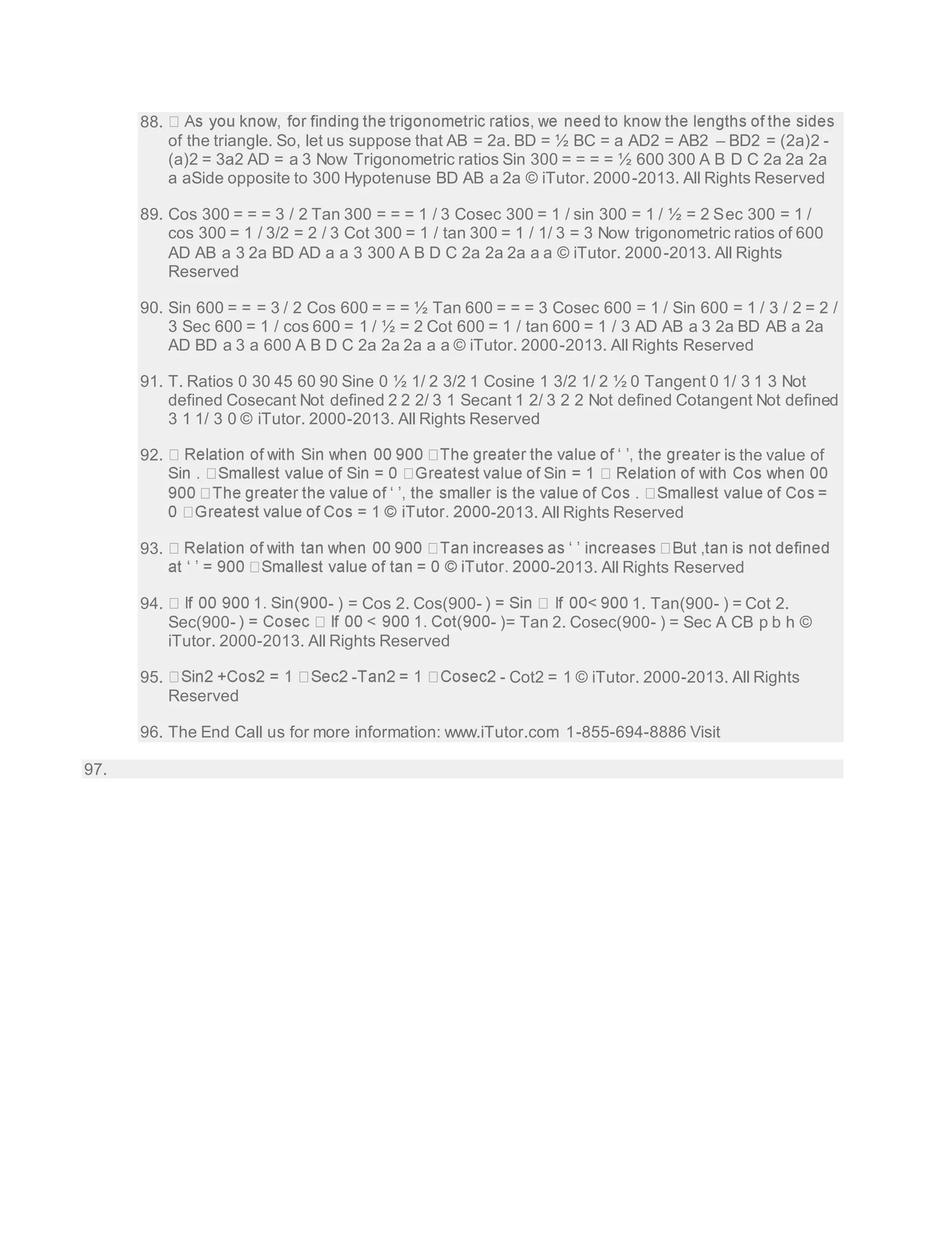 Trigonometry | DOCX | 3-D Graphics | Computer Software and Applications