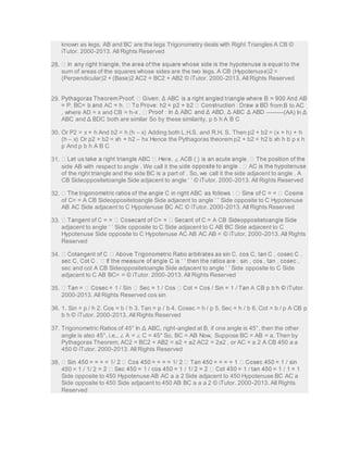 Trigonometry | DOCX | 3-D Graphics | Computer Software and Applications