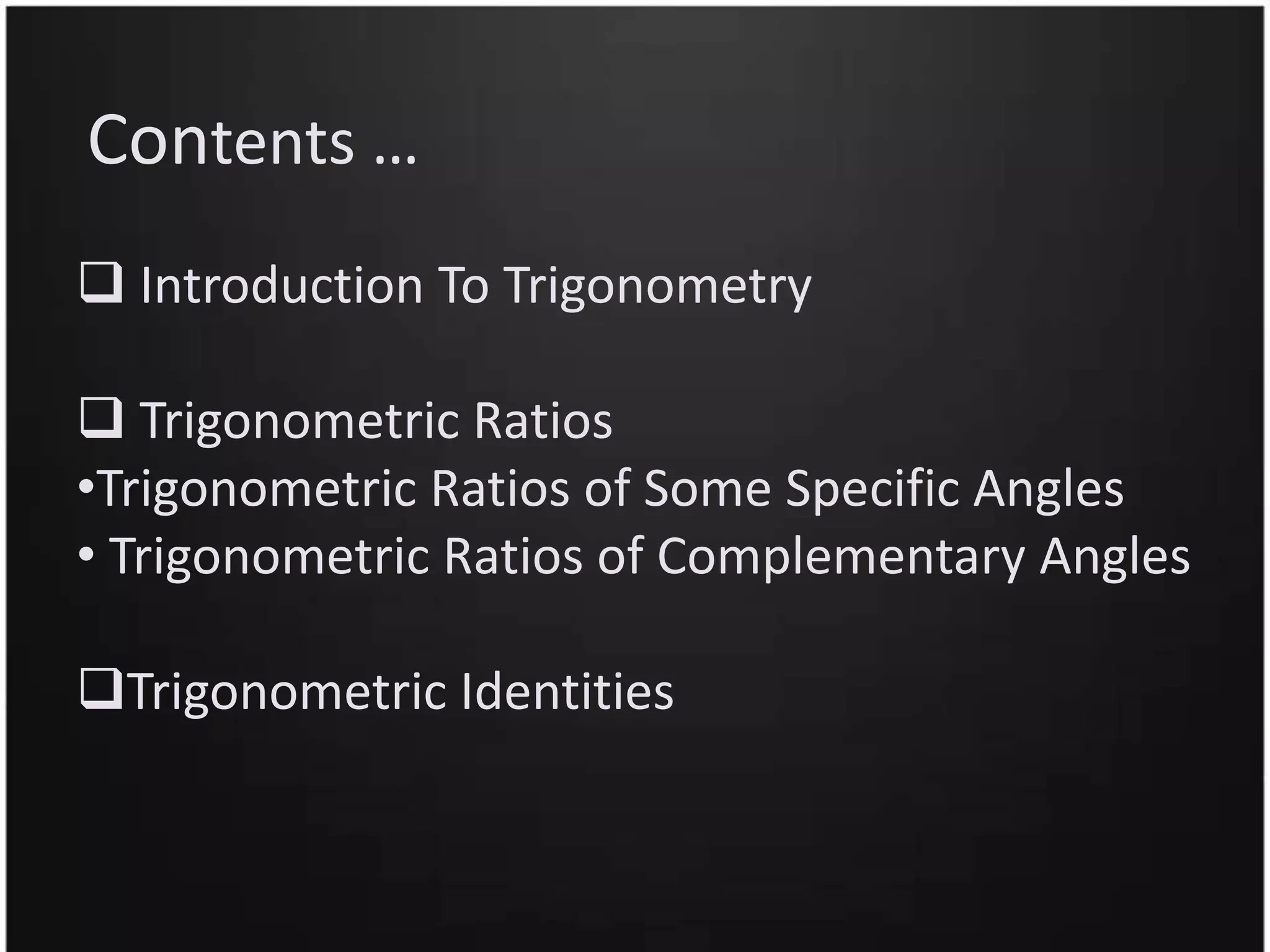 Introduction To Trigonometry | PPTX