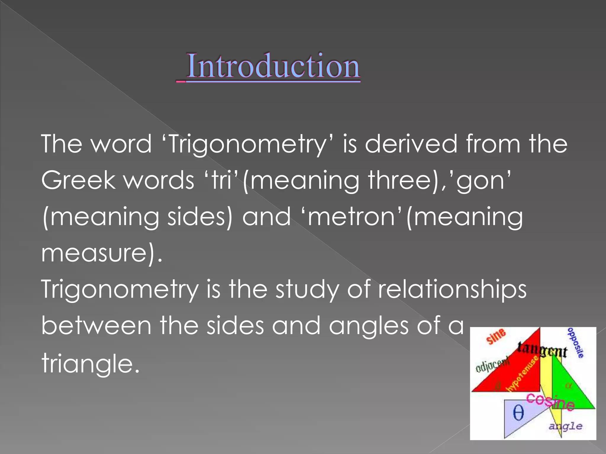Trigonometry | PPTX