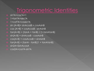 Trigonometry | PPTX | Geology | Science