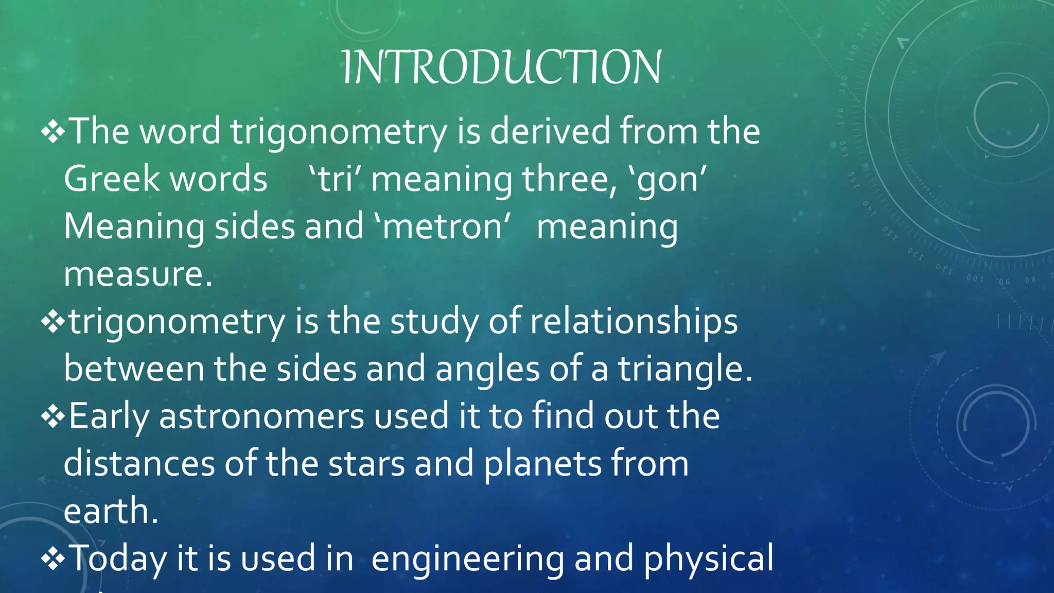 Trigonometry | PPTX