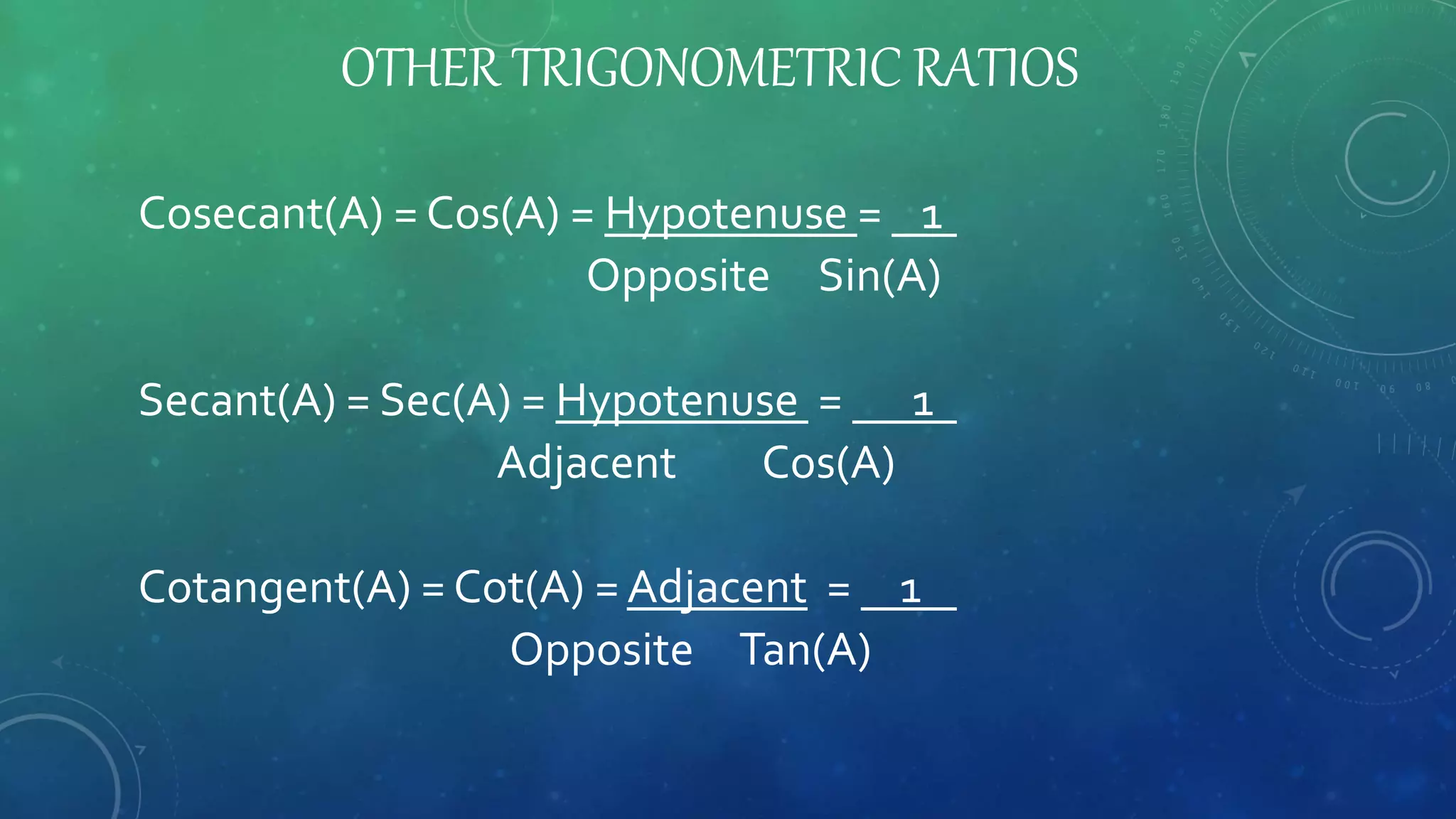 Trigonometry | PPTX