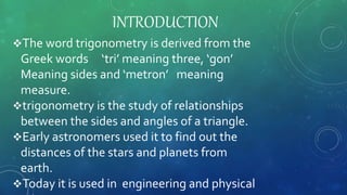 Trigonometry | PPTX