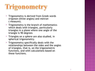 Trigonometry | PPT