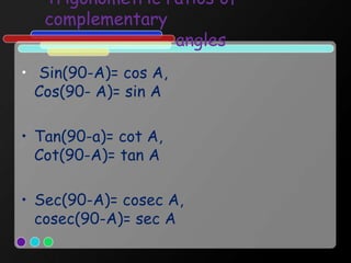 Trigonometry | PPTX