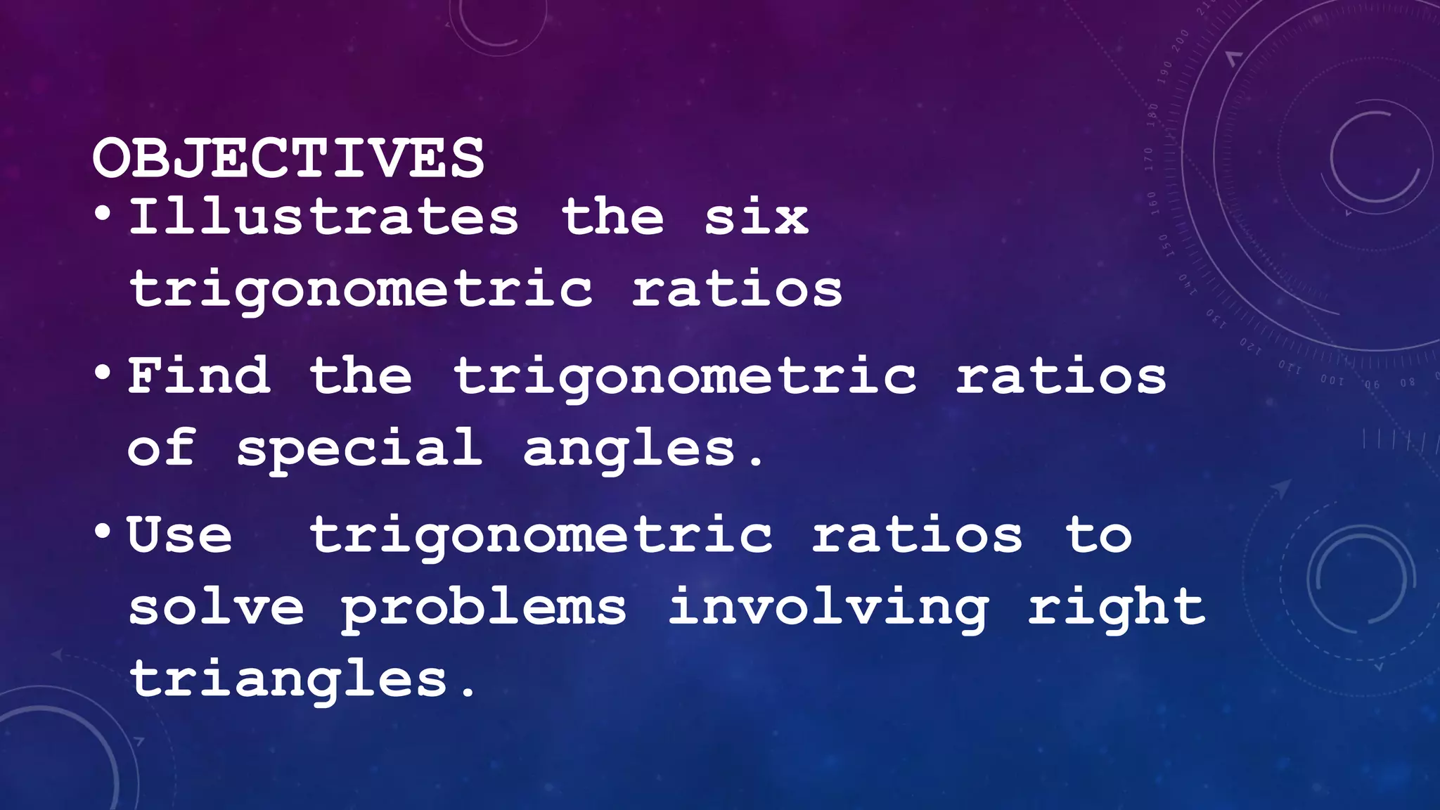 Trigonometry - The Six Trigonometric Ratios | PDF