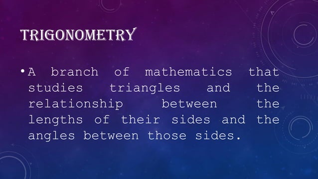 Trigonometry - The Six Trigonometric Ratios | PDF