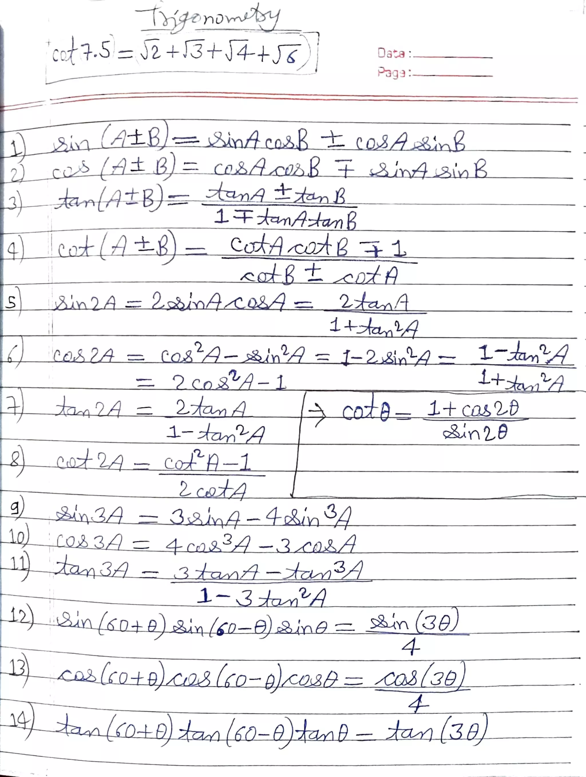 Trigonometry Formulas (Class 11th & 12th).pdf