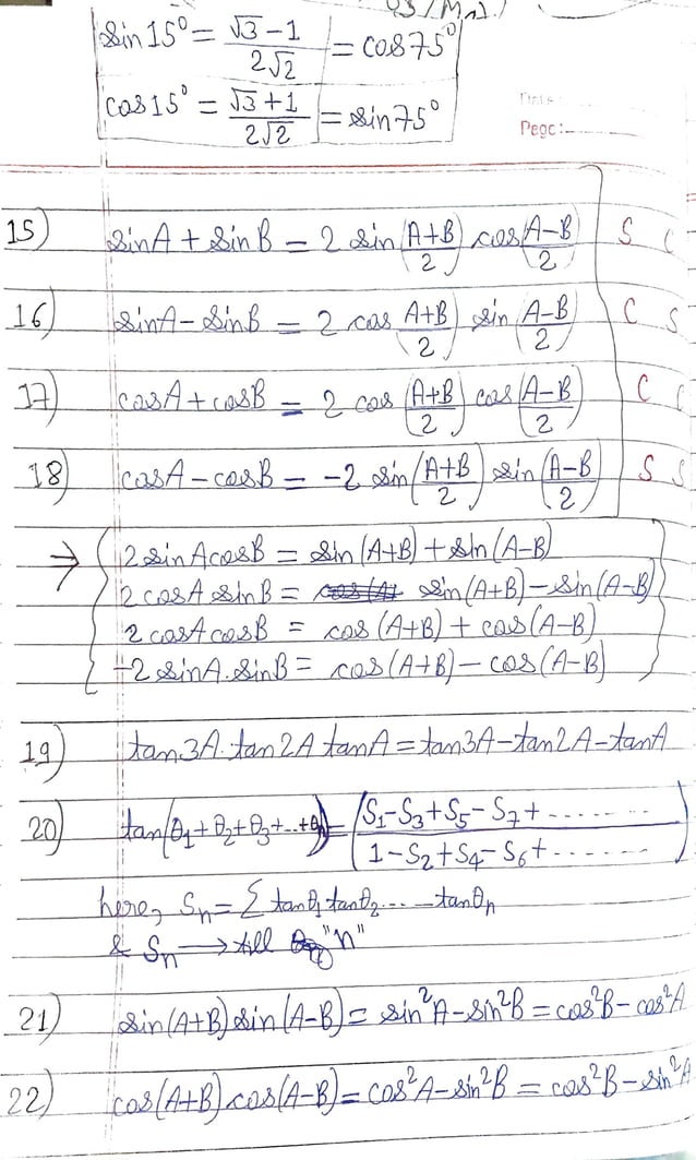 Trigonometry Formulas (Class 11th & 12th).pdf