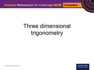 Trigonometry for IGCSE Math Extended Book | PPTX