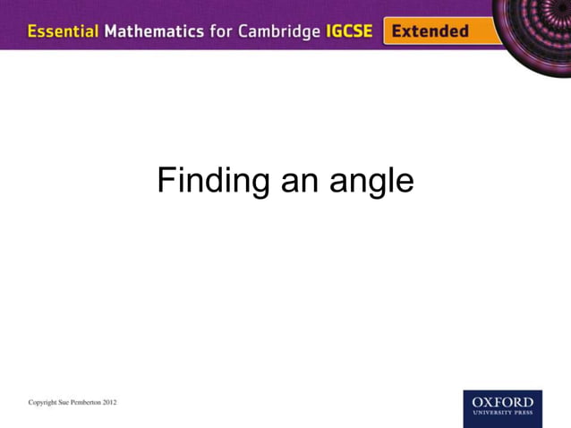 Trigonometry for IGCSE Math Extended Book | PPTX