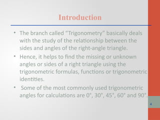Trigonometry Basic for Class 9 Introduction and Summary | PPTX