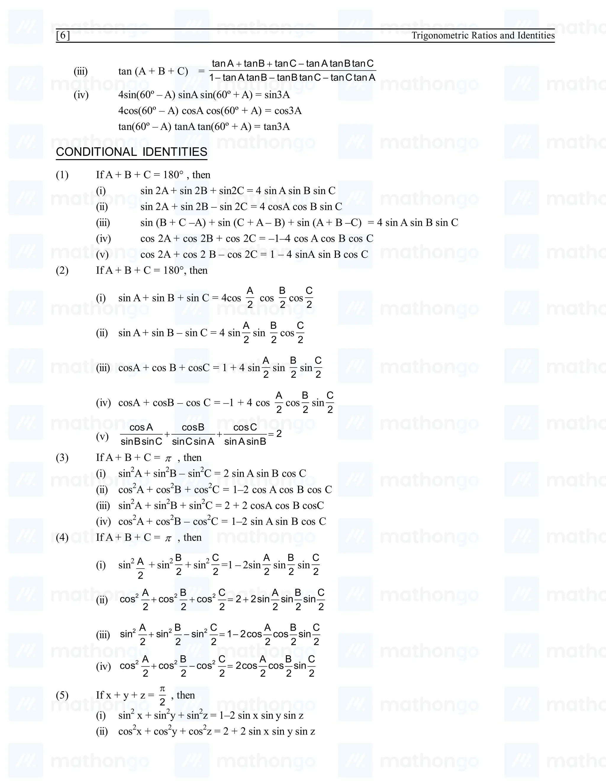 Trigonometry - Formula Sheet - MathonGo.pdf