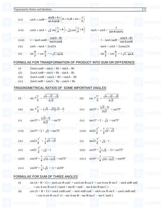 Trigonometry - Formula Sheet - MathonGo.pdf