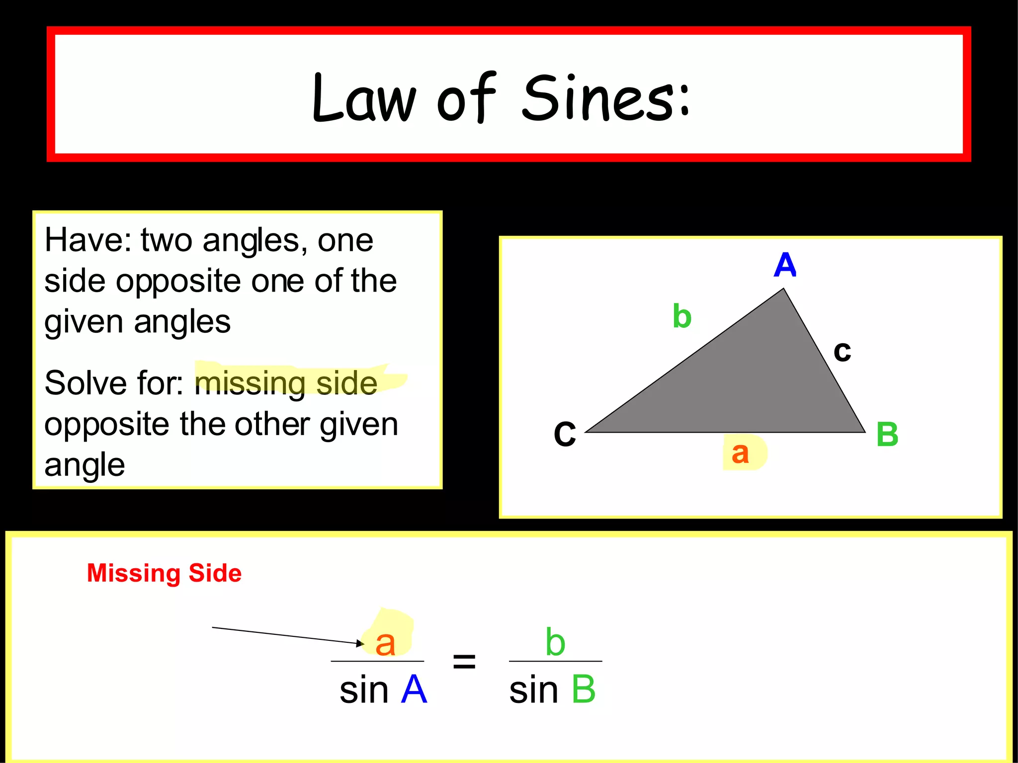 Trigonometry: Solving Triangles | PPT