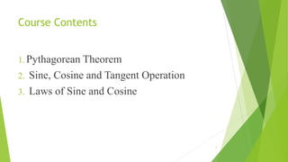 TRIGONOMETRY 1: fundamentals of mathematics for engineers | PDF