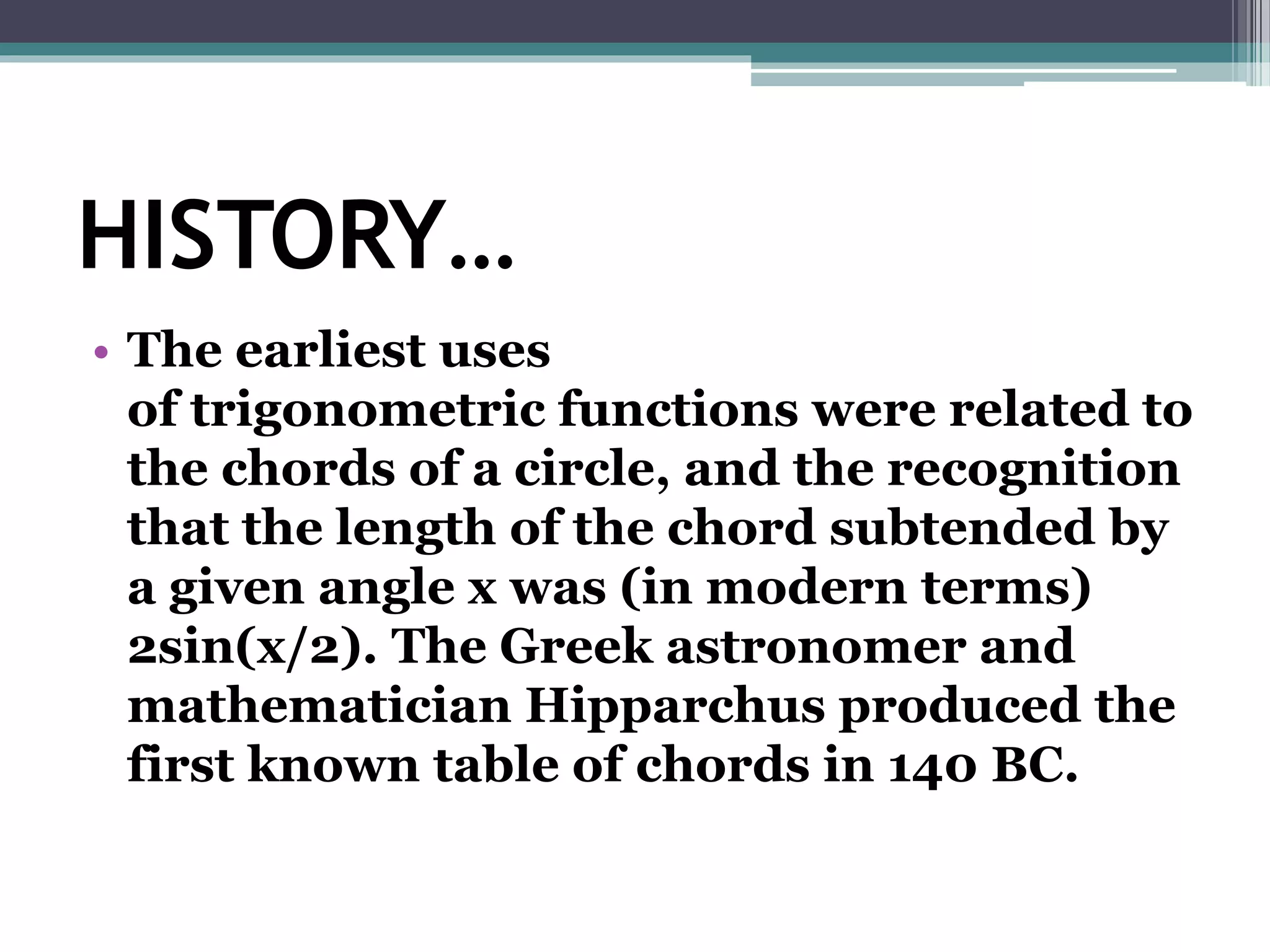 Trigonometry [Maths] | PPTX
