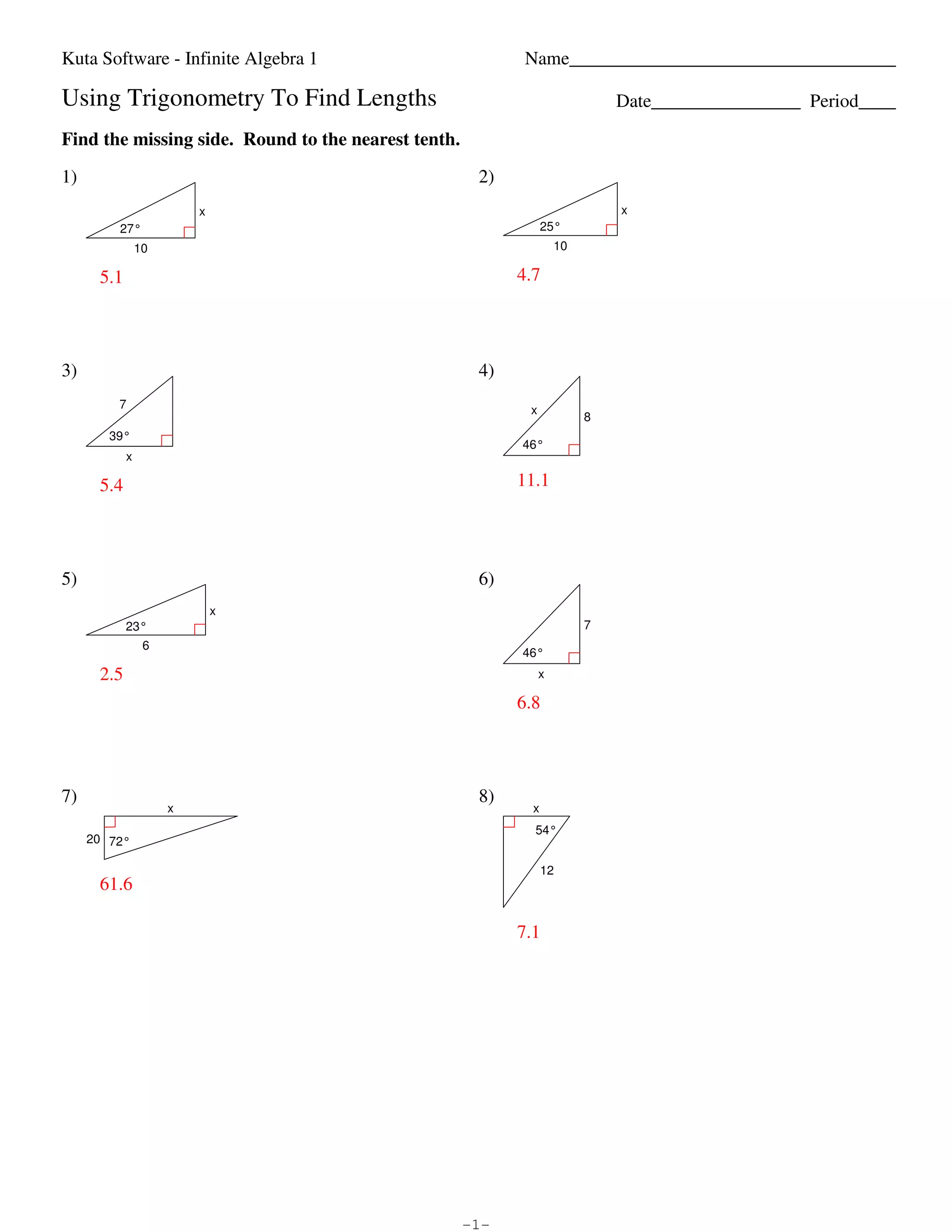 Trigonometry%20 to%20find%20lengths | PDF