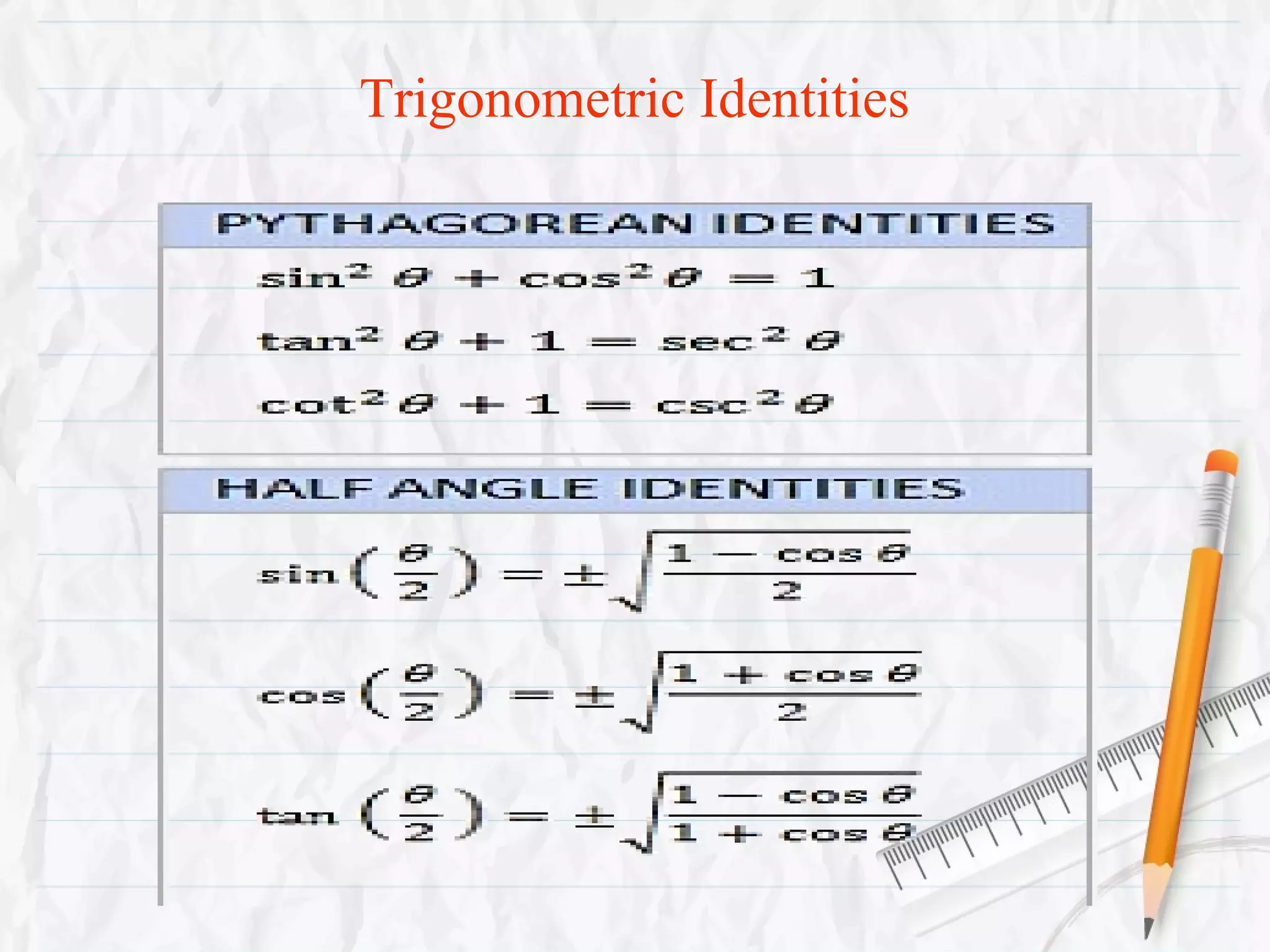 Trigonometry Presentation For Class 10 Students | PPT