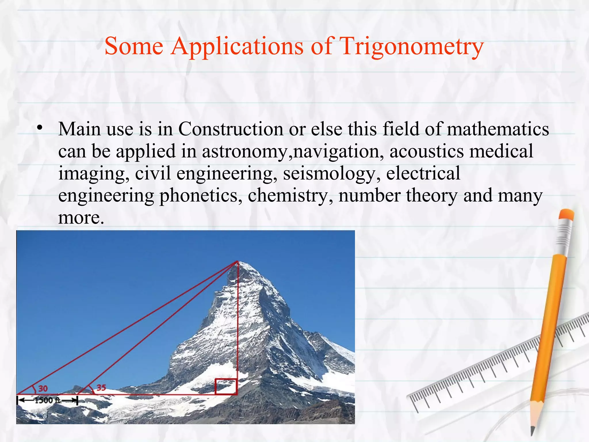 Trigonometry Presentation For Class 10 Students | PPT