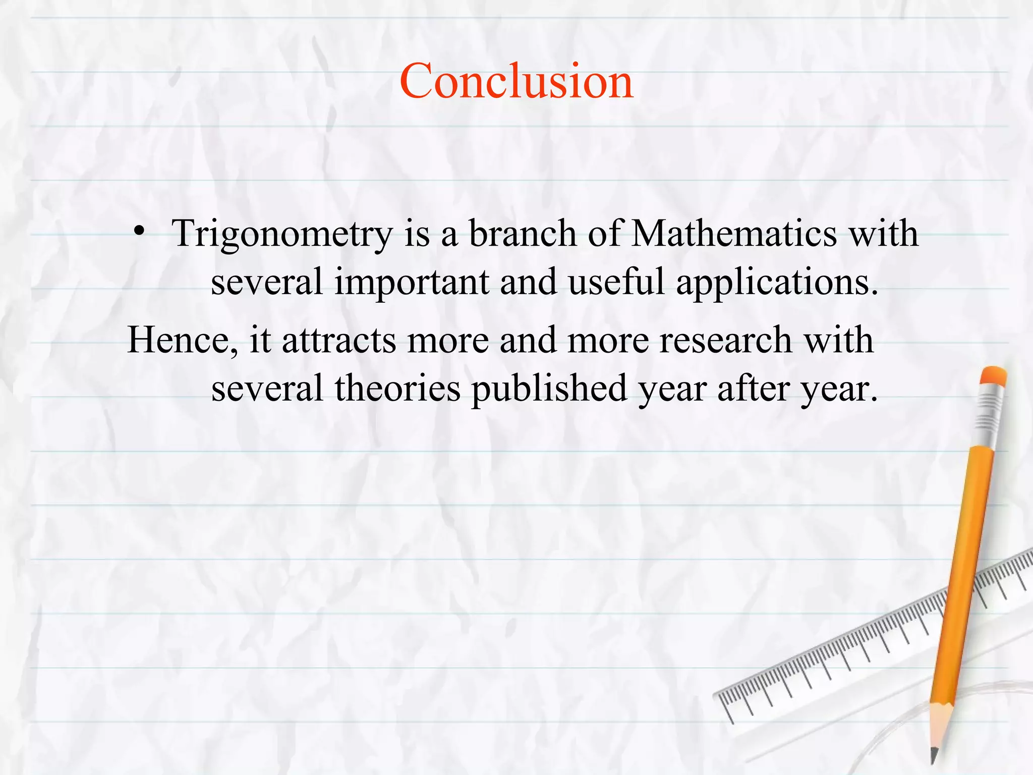 Trigonometry Presentation For Class 10 Students | PPT