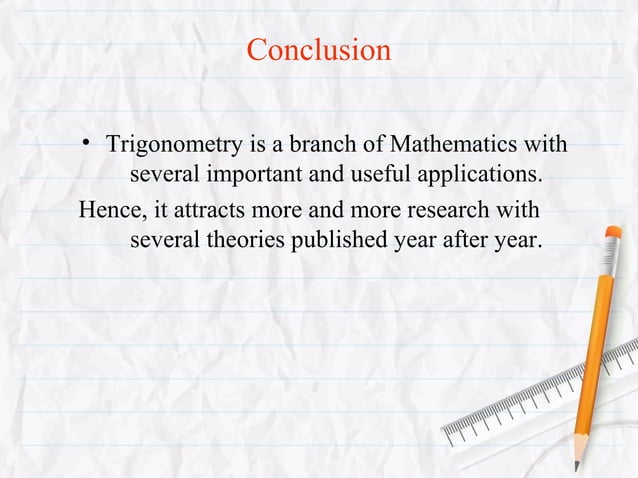 Trigonometry Presentation For Class 10 Students | PPT
