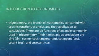 Trigonometry and Its Applications .pptx