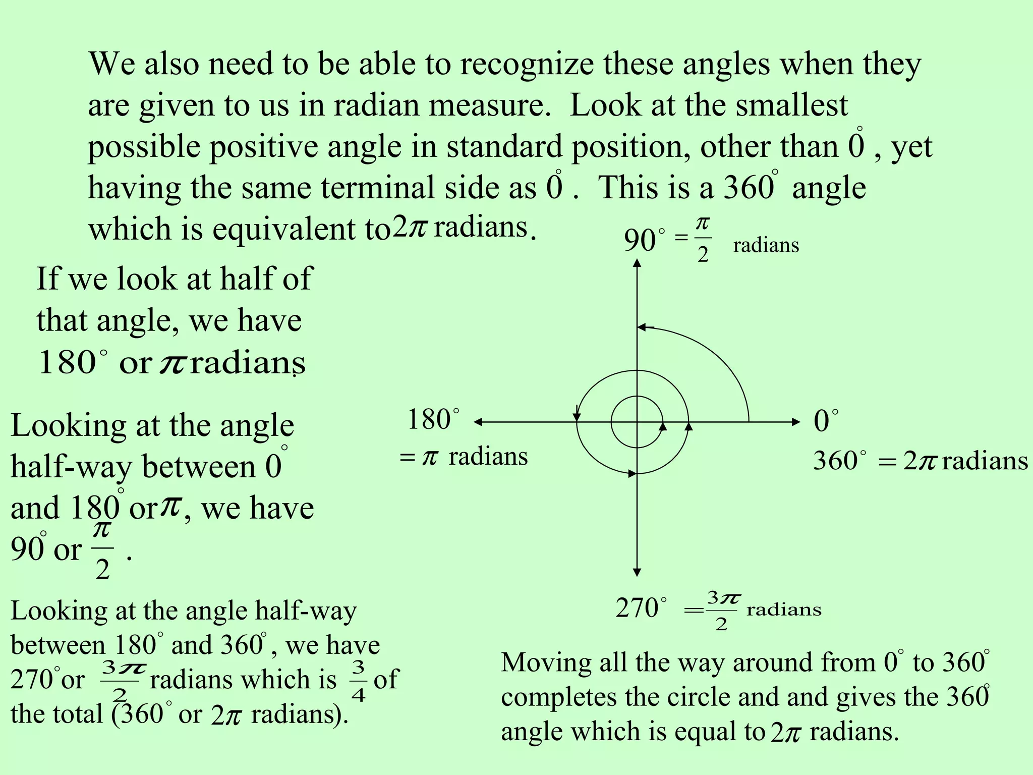 Trigonometry functions of general angles reference angles | PPT