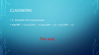 Trigonometry maths methodology | PPT