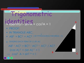 Trigonometry maths school ppt | PPTX