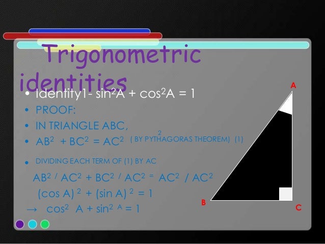Ppt Trigonometric Identities Powerpoint Presentation