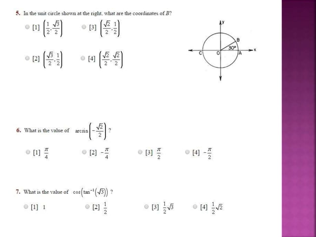 Trigonometry mcq Question | PPT