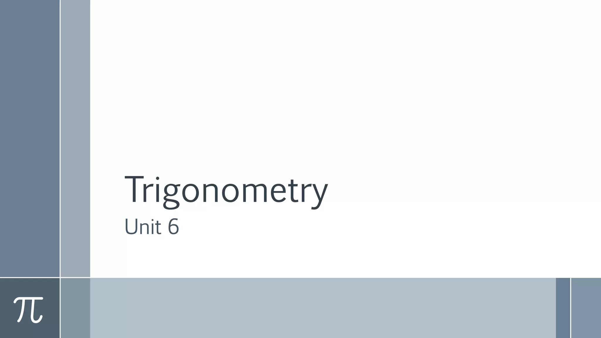 Trigonometry part 1 | PPTX | Physics | Science