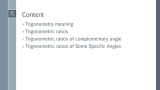Trigonometry part 1 | PPTX