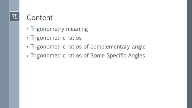 Trigonometry part 1 | PPTX | Physics | Science