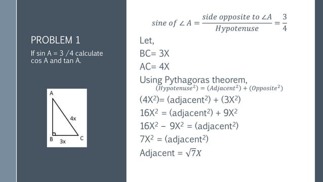 Trigonometry part 1 | PPTX | Physics | Science